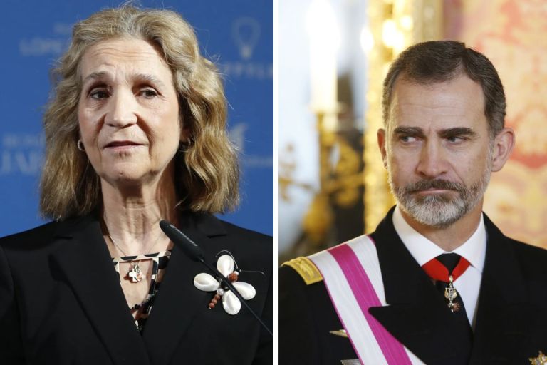 La Infanta Elena se puso en contra del rey Felipe VI para cuidar a ...